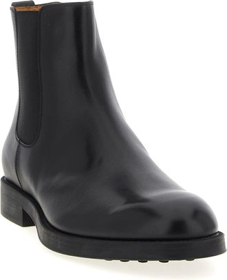 Tod's Leather Chelsea Boots - Black