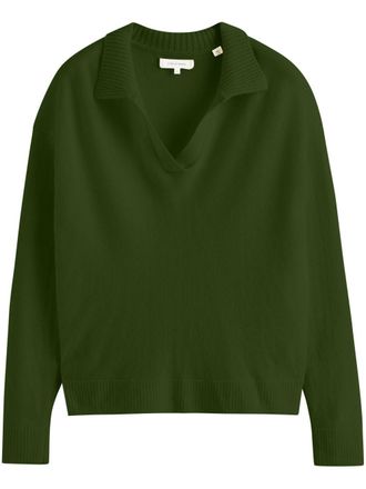 Chinti and Parker Pullover mit V-Ausschnitt - Gr&uuml;n