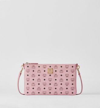 MCM Aren Pouch zum Umh&auml;ngen in Visetos SOFT PINK VISETOS