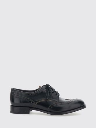 Lidfort Chaussures derby en cuir lisse avec motif richelieu &agrave; bout fleuri