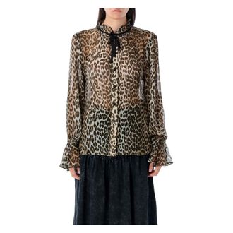 Ganni Damen, Blusen & Hemden, Mehrfarbig, SGr&ouml;&szlig;e