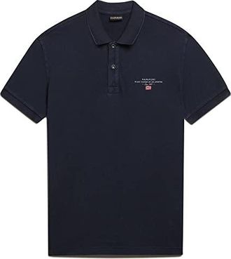 Napapijri Polo Homme avec Patch Logo, Bleu Marine (1761), 3XL
