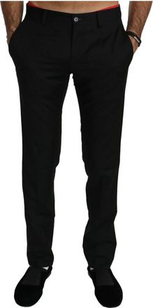 Dolce & Gabbana Homme, Pantalons, Noir, Taille: XS Pantalon de costume