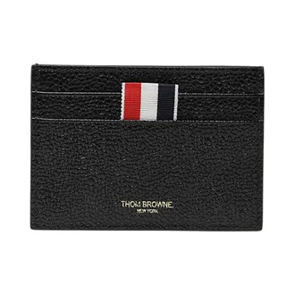 Thom Browne Leather Card Holder - - Accessories - Herren - Schwarzk - ONE SIZE