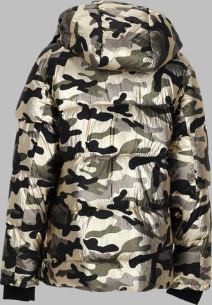 Canadian Hooded Nylon Puffer Jacket - Green