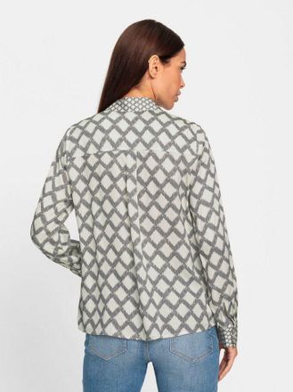 Heine Klassische Bluse Druck-Bluse Langarm