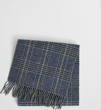 GANT Herren Doubleface Schal mit Karomuster (ONE SIZE) DARK Grau MELANGE