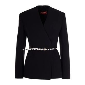 Max Mara Femme, Vestes, Noir, Taille: 38 FR Blazers