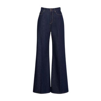Max Mara Vega Wide Leg Denim Hosen - - Jeans - Damen - Blau - XS
