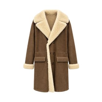 Dolce & Gabbana Lammfellmantel - - Coats - Herren - Braun - 2XL