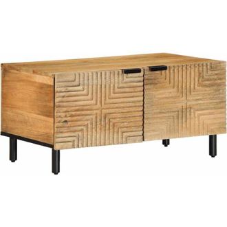 vidaXL Couchtisch Braun 80x50x40 cm Massivholz Mango Vidaxl