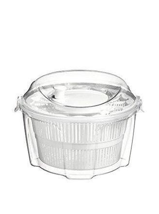 Premier Housewares Clear and White Salad Spinner