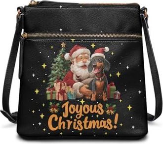 Coloranimal Sac &agrave; bandouli&egrave;re l&eacute;ger en cuir pour femme sur le th&egrave;me de No&euml;l pour t&eacute;l&eacute;phone portable, Joyour Christmas