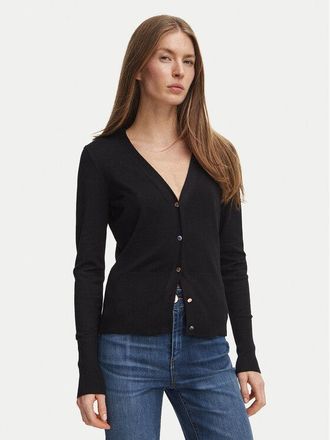 Fracomina Strickjacke FR26WT8001K50601 Schwarz Regular Fit