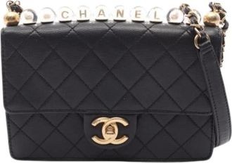Chanel Sac bandouli&egrave;re mini vintage doccasion - Femme - Pre-owned - Noir - Taille: ONE Size