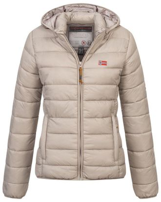 Geographical Norway Steppjacke Damen Fr&uuml;hlings Jacke Steppjacke Outdoor &Uuml;bergangsjacke leicht Kapuze