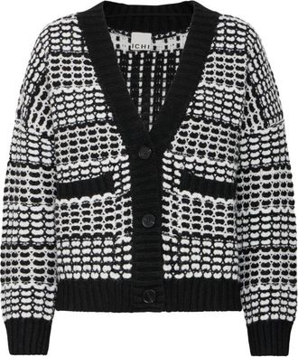 Ichi Ichi, Femme, Pulls, Noir, Taille: 44 FR Cardigans