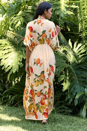 Ted Baker Strandkleid B by Ted Baker Viskose-Kleid mit Obstmuster (1-tlg)
