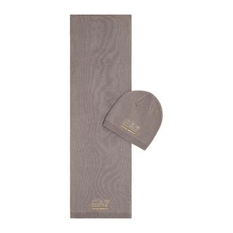 Emporio Armani M&uuml;tze und Schal Set - - Accessories - Damen - Braun - ONE SIZE