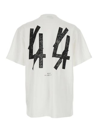 44 Label Group Mens T-Shirt Bianca White Cotton T-Shirts And Polos