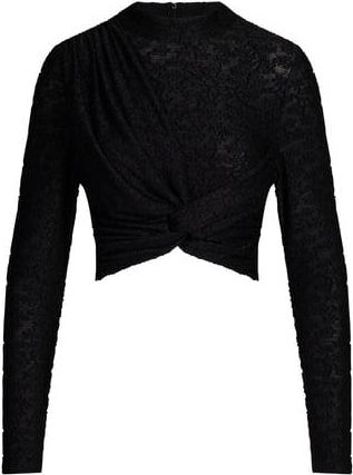 Saison 1865 Top col rond en dentelle