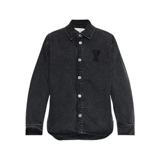 Ami Homme, Chemises, Noir, Taille: XL Chemise en jean