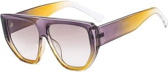 Generic Lunettes De Soleil Carrées Surdimensionnées De Style Urbain For Hommes Et Femmes, For La Plage, Les Vacances, Les Fêtes, Le Sport(Purple)