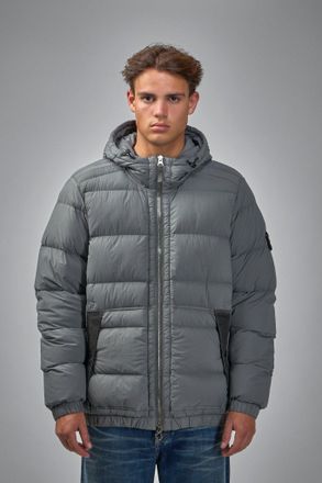 Stone Island Crickle Reps Hooded Down Jacket