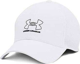 Under Armour Hommes Bandeau Sweand Mailla Casquette de Golf - Blanc - M/L