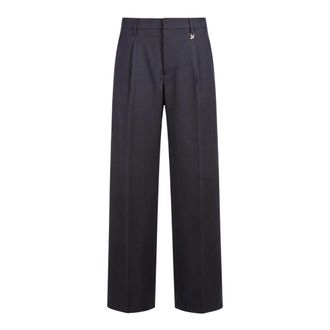 Dondup Weite Hose aus geb&uuml;rsteter Baumwolle - - Trousers - Damen - Schwarzk - XS