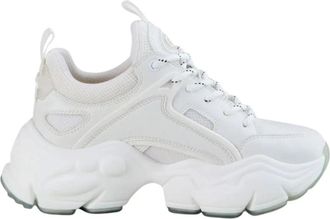 Buffalo Femme, Chaussures, Blanc, Taille: 37 EU Binary C Platform Baskets