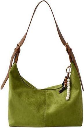 Generic Sac fourre-tout de travail en faux su&egrave;de, sac &agrave; bandouli&egrave;re, sac &agrave; raviolis ample pour femmes (noir)