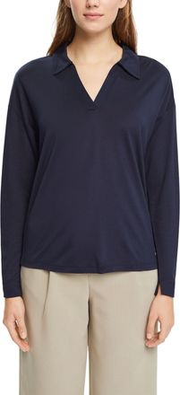 Esprit Collection Damen 082eo1k319 T Shirt, Navy, S EU