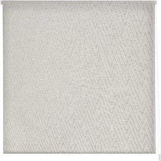 Estoralis MELISANDRE - Rollo Jacquard, Polyester-Baumwolle, Grau, 90 x 175 cm