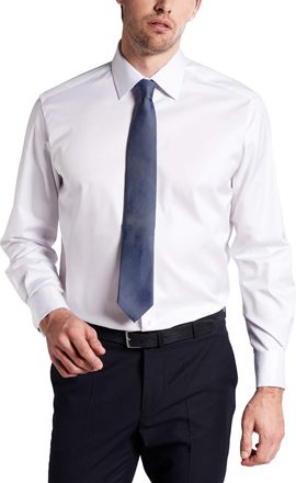 Eterna Comfort Fit Cover Hemd Langarm Basic Kent Kragen Blickdicht weiÃ Größe 47