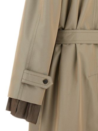 Maison Margiela Cotton-Blend Trench Coat - Beige