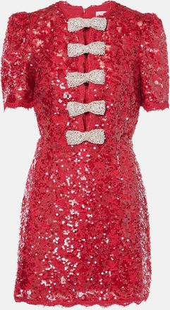 Rebecca Vallance Verziertes Minikleid Leyla mit Pailletten