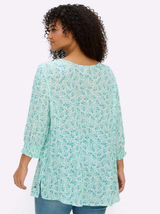 Sheego Klassische Bluse Tunika 3/4-Arm