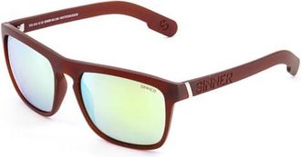 Sinner Mixte Thunder X-Cry Matte Brown-Yellow Oil Lunettes de Soleil, Multicolore, Taille Unique