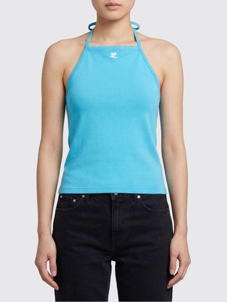 Courr&egrave;ges Top COURR&Egrave;GES Damen Farbe Blau