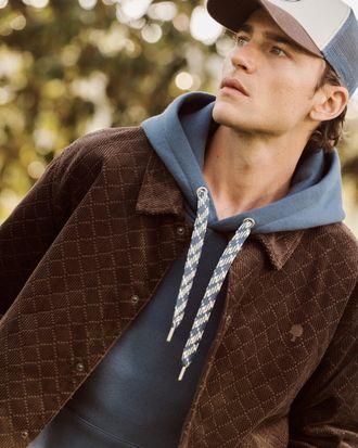 Faguo Veste en velours chocolat
