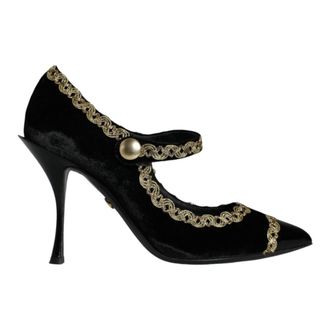 Dolce & Gabbana Femme, Chaussures, Noir, Taille: 38 1/2 EU Escarpins Mary Jane