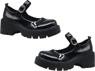 Yardwe Chaussures &agrave; Talon Bloc pour Femme Printemps Automne Escarpins &agrave; Plateforme Antid&eacute;rapante Respirantes et Confortables Style Classique pour Travail et 