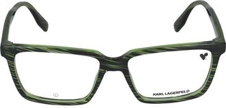 Karl Lagerfeld Homme, Accessoires, Vert, Taille: 55 MM Lunettes de vue