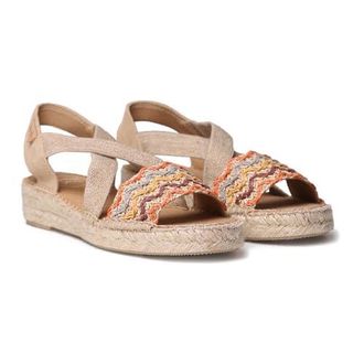 Toni Pons Toni Pons Eider-lk Espadrille Sandales compens&eacute;es pour femme, Terre, 42 EU