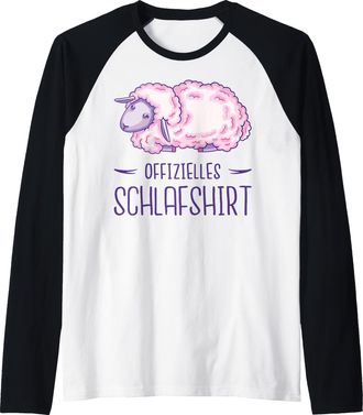 Jimbeels Offizielles Schlafshirt Pyjama Schlafanzug Schlafen Schaf Raglan