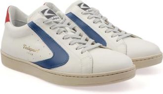 Valsport Tournament Nappa, Chaussures Mode Casual Mode Cuir Unisexe, White Royal Red, 44 EU