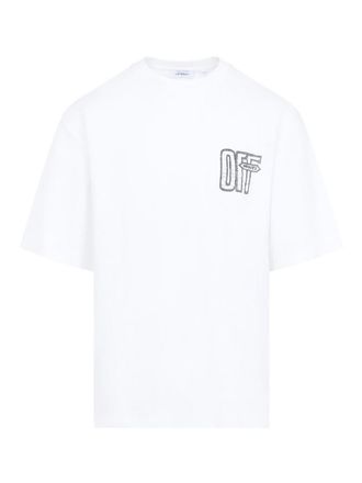 Off-white Rundhalspullover - Wei&szlig;