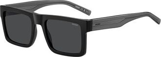 HUGO BOSS Lunettes De Soleil Rectangulaires &Agrave; Dessus Plat