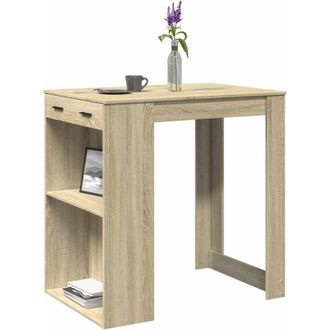vidaXL Bartisch Sonoma-Eiche 102x70x103,5 cm Holzwerkstoff Vidaxl